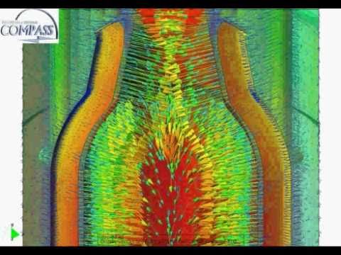 Glass bottle mold cooling simulation - Consultancy for design in ...